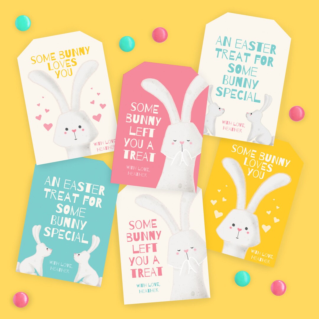 Easter Printable Tags - Easter Favor Tags - Easter Bunny Gift Tags ...