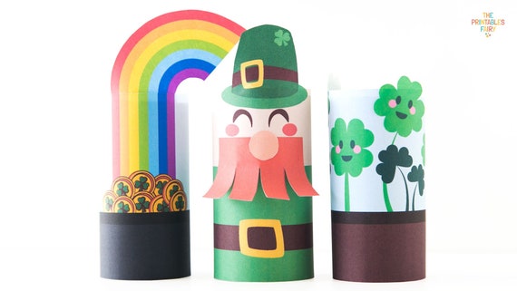 Printable St. Patrick's Day Toilet Paper Roll Craft | Etsy