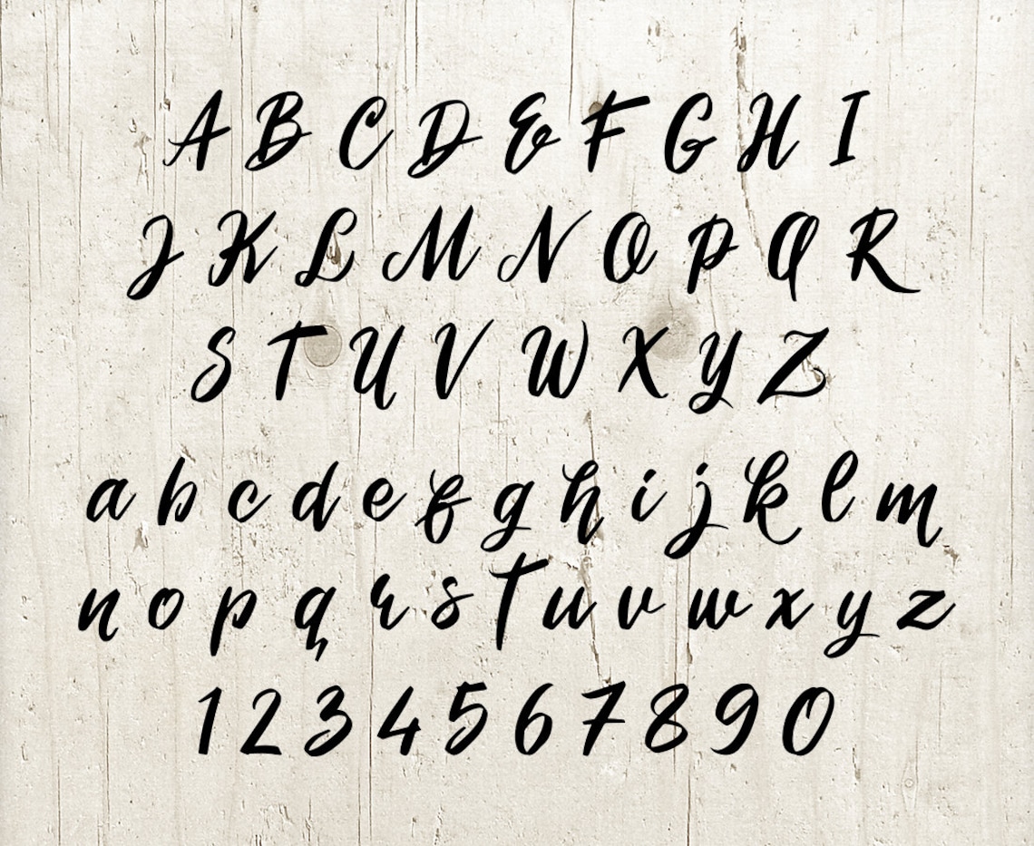 SVG fonts for Silhouette and Cricut svg alphabet SVG Font | Etsy