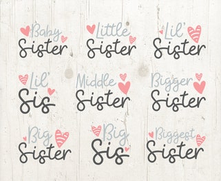 Lil Middle Big Sis - Etsy