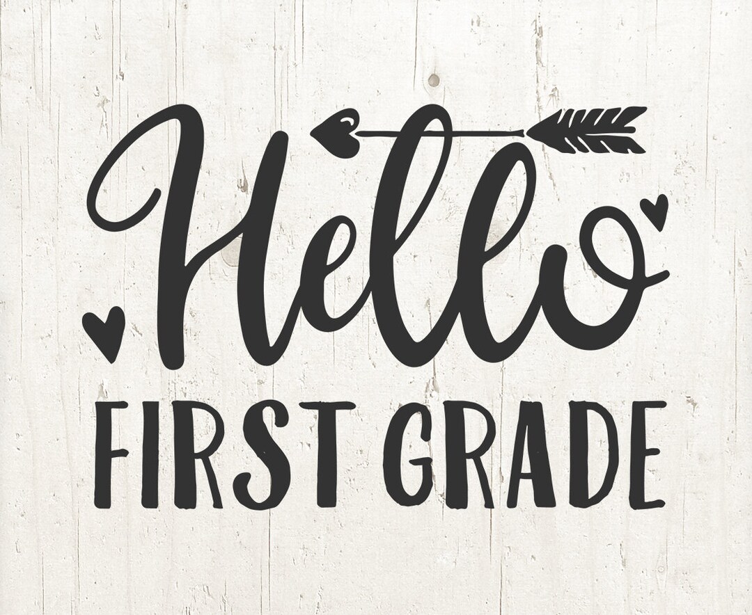 First Grade SVG, Back to School Svg, First Grade Shirt, First Grade ...