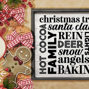 Christmas Subway Art SVG Cut File: Holiday Sign Designs (digital ...
