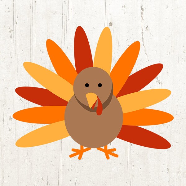 Turkey Feather Clipart - Etsy
