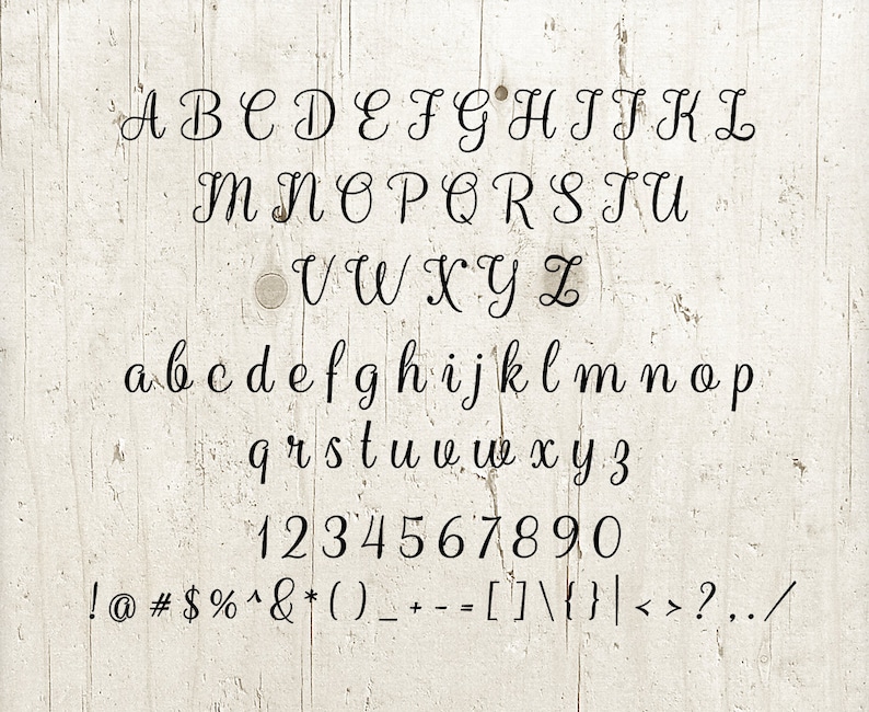 Alphabet Font SVG Calligraphy Font SVG Handwritten Script - Etsy Canada