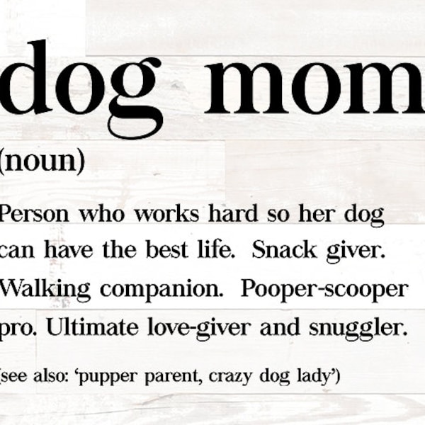 Dog Mom Definition - Etsy