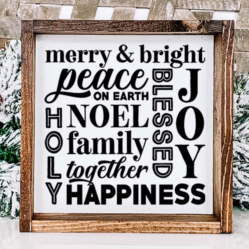 Christmas Subway Art - Etsy
