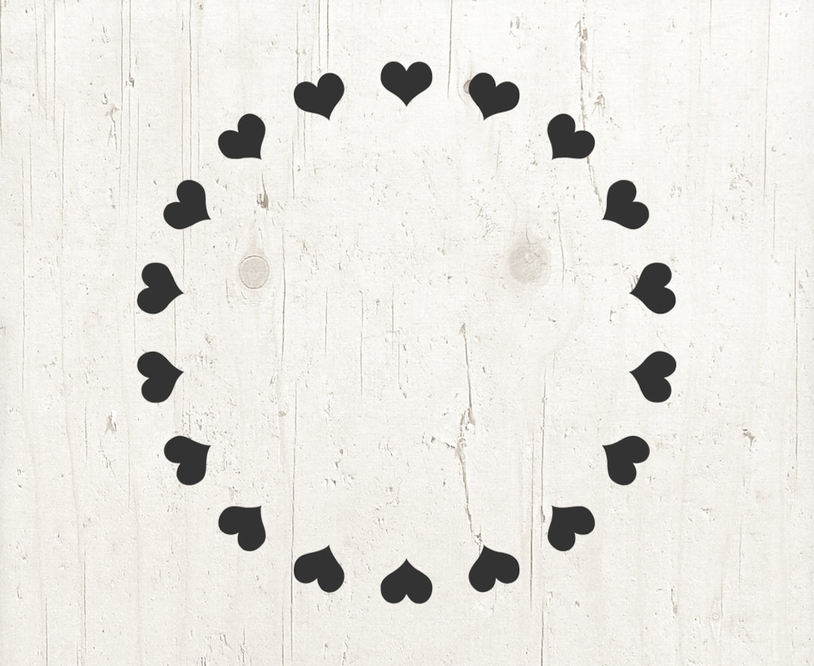 12 Frame SVG Bundle Circle Monogram Frame Clipart Round | Etsy