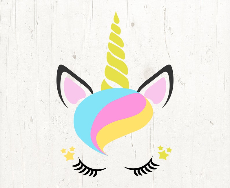 Téléchargement immédiat - SVG, licorne tête de Svg, licorne Clip Art ...