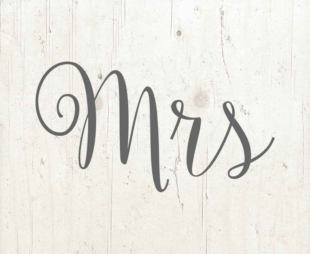 Mrs SVG, DXF, EPS, Png Files for Cutting Machines Cameo or Cricut ...