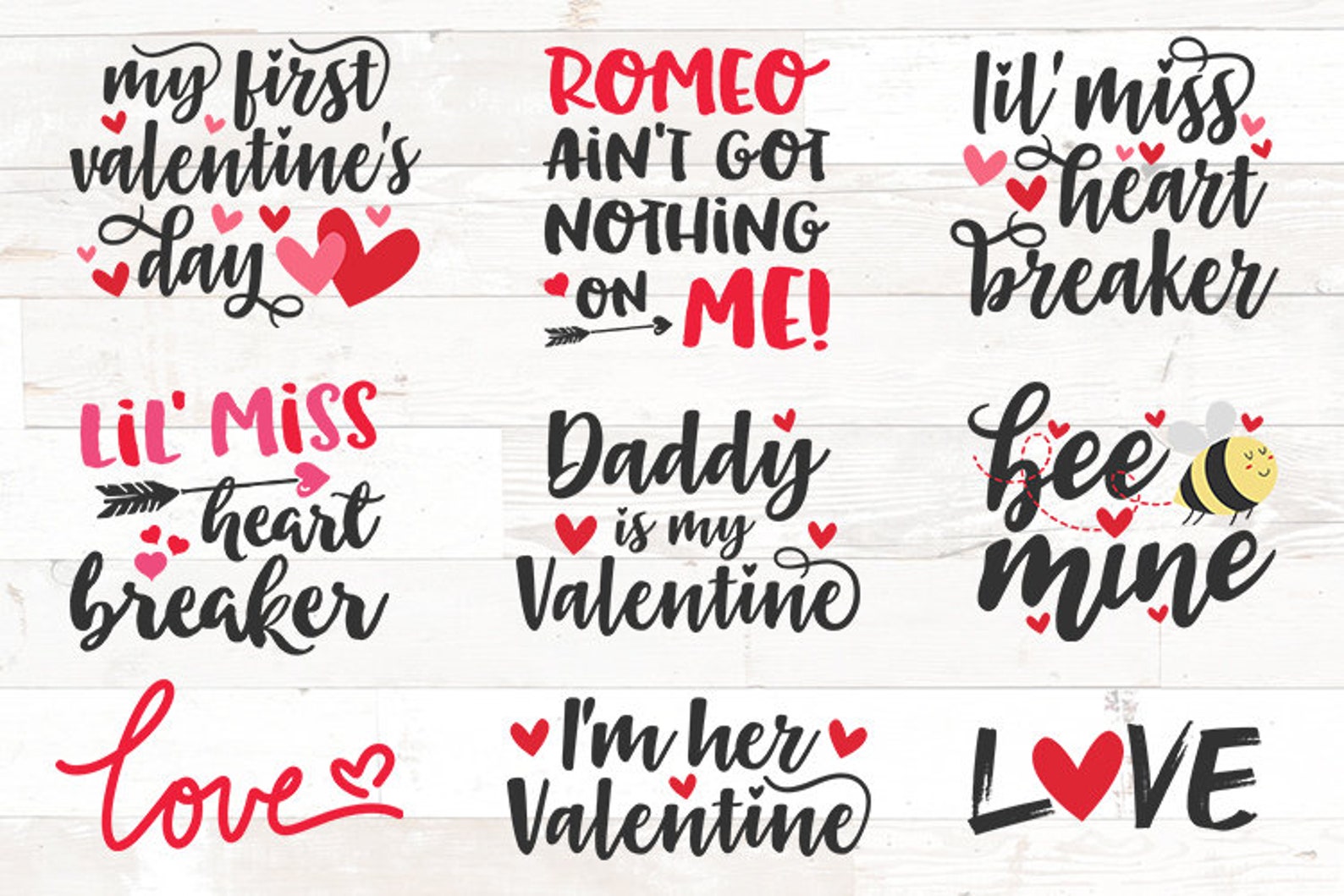 Valentines Day Svg Bundle Valentine Svg Files Valentine Svg | Etsy
