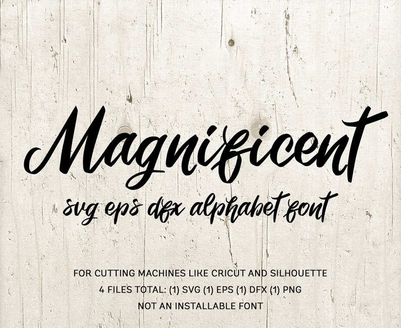 SVG fonts for Silhouette and Cricut svg alphabet SVG Font | Etsy