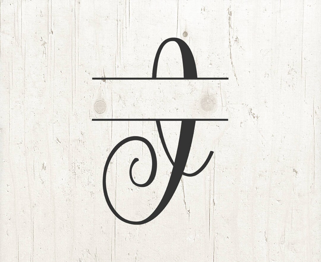 Letter I SVG Split Monogram Alphabet Letters Split Letter Svg Monogram ...