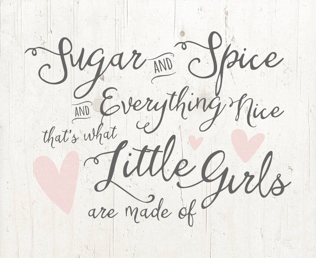 Sugar And Spice Svg Girl Svg Dxf File Cricut File Cameo Etsy