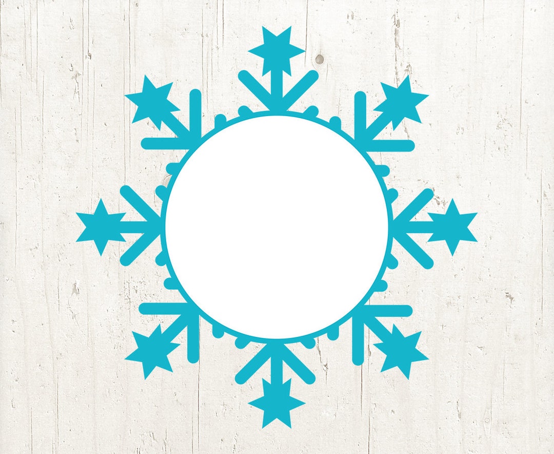 Monogram Svg, Snowflake Svg, Christmas, Snowflake Monogram Svg, SVG ...