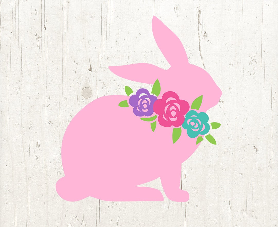 Bunny Svg, Easter Svg, Cute Easter Bunny Svg, Rabbit Svg, Girl Easter ...