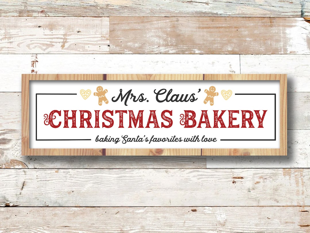 Christmas Cookies Bakery Sign Svg Cut File for Rustic Christmas Home ...