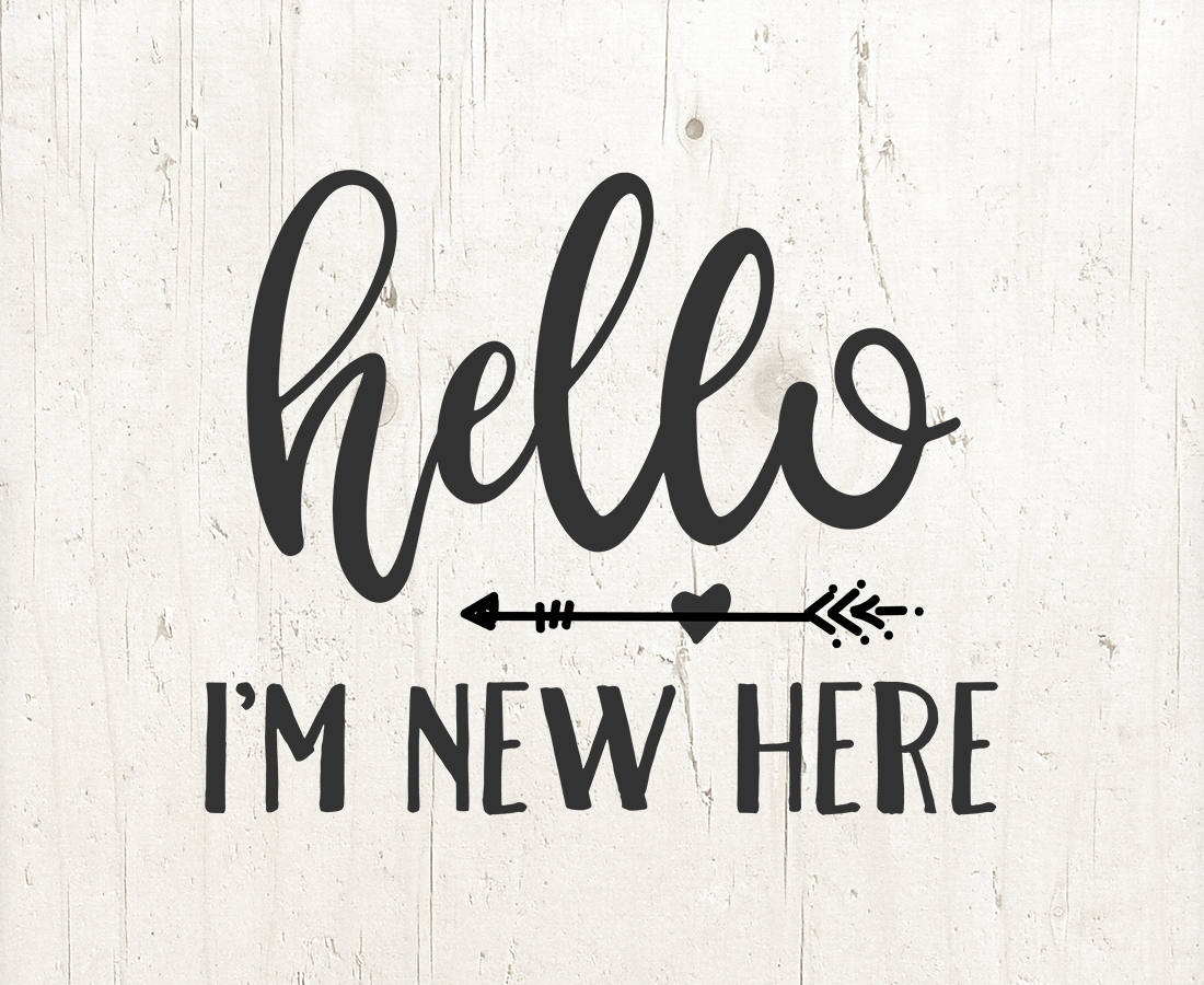 Hello I'm New Here Svg I'm New Here Svg Svg File - Etsy