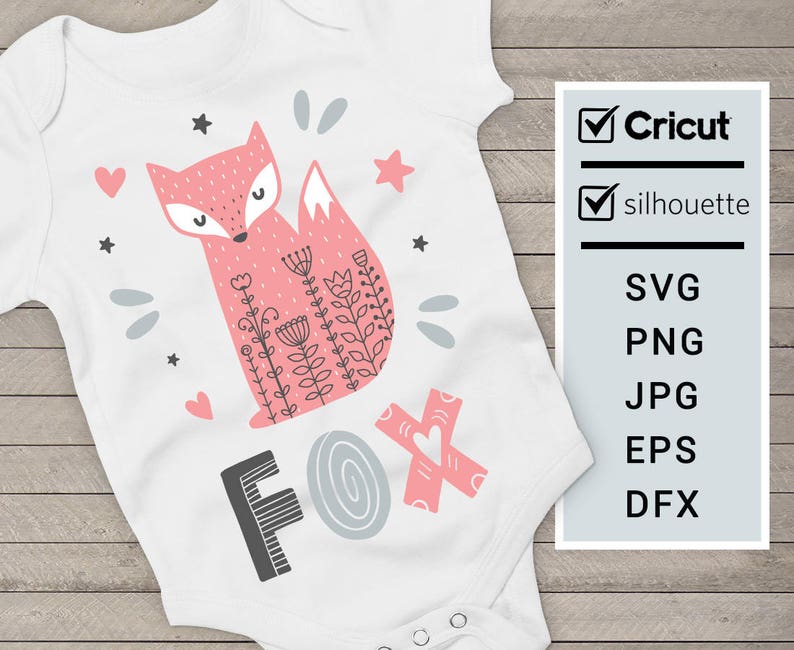 Fox SVG Fox Clipart Cute Fox Face SVG PNG Transfer Graphic - Etsy