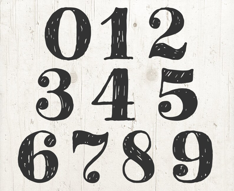 Numbers Svg First Birthday Svg One Svg Two Svg Three Svg - Etsy