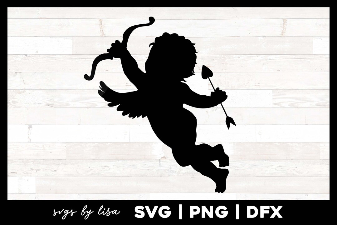 Cupid SVG, Cupid Silhouette, Cupid Clipart, Valentine Svg, Valentine ...