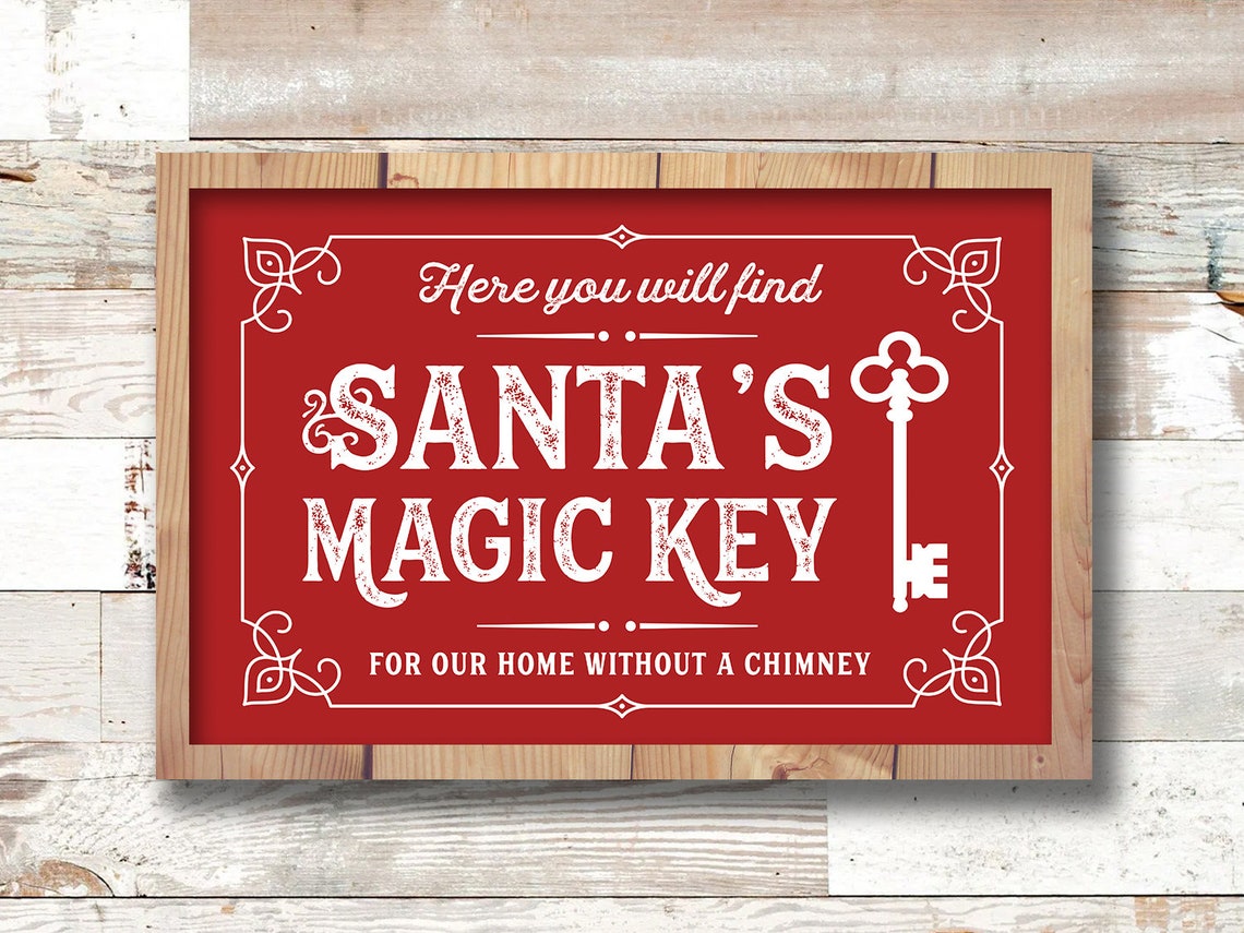 Christmas Sign SVG / Santas Magic Key SVG / Christmas SVG - Etsy