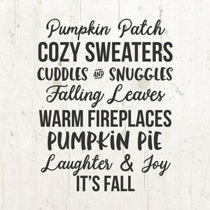 Pumpkin Patch Cozy Sweathers Fall Autumn Harvest Svg , Fall Quote, Fall ...