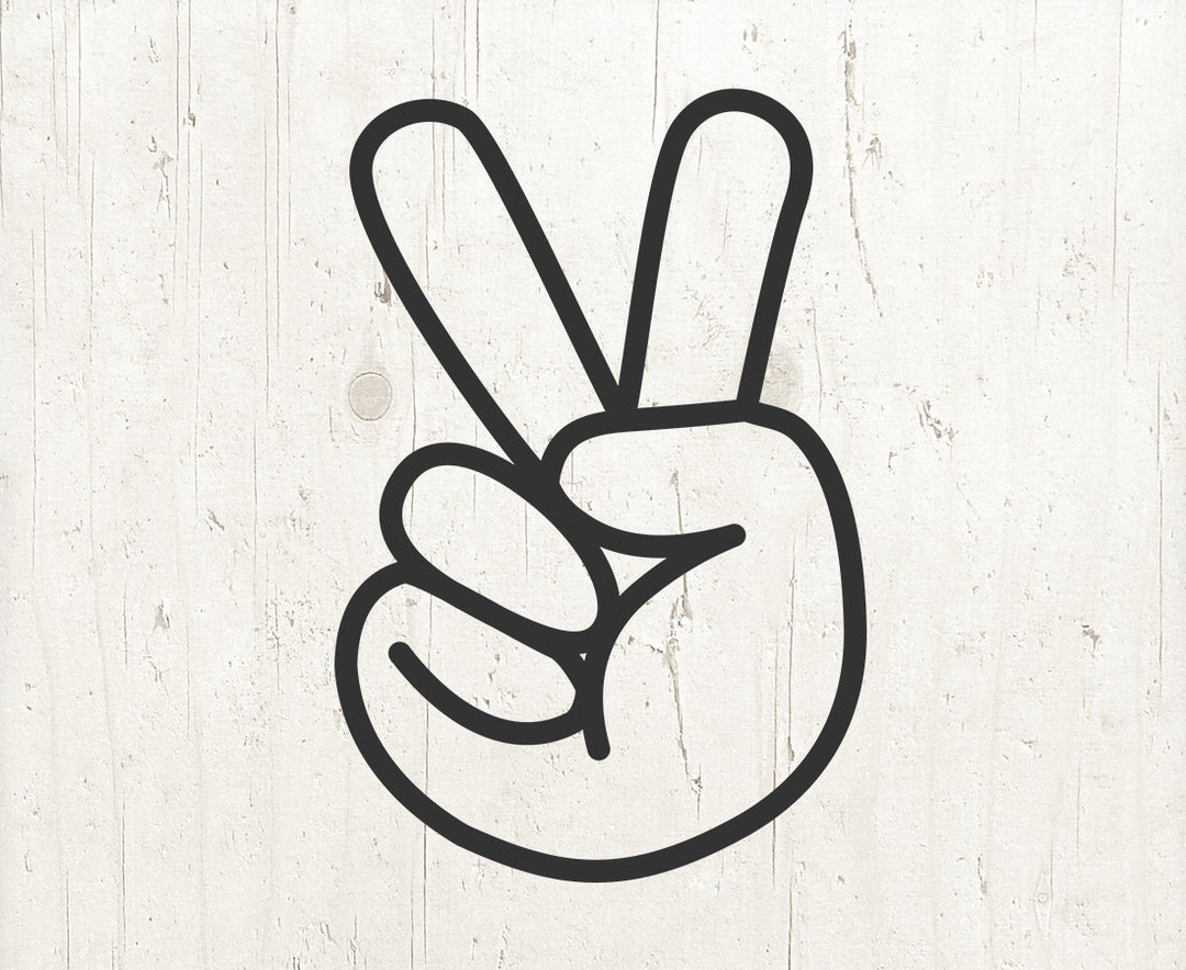 Hand Peace Sign Svg, Peace Sign Svg, Peace Hand Svg, Svg, Svg Cut File ...