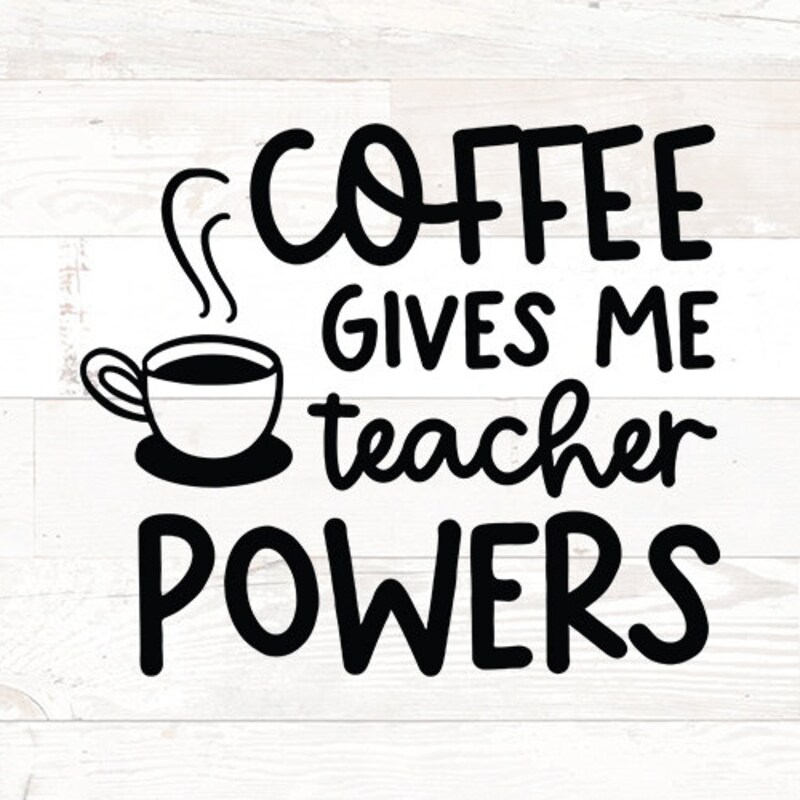 Teacher Coffee Svg - Etsy