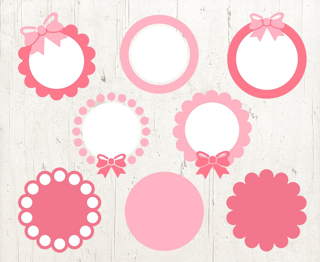 Frames svg files for CriCut svg bundle monogram svg pink | Etsy