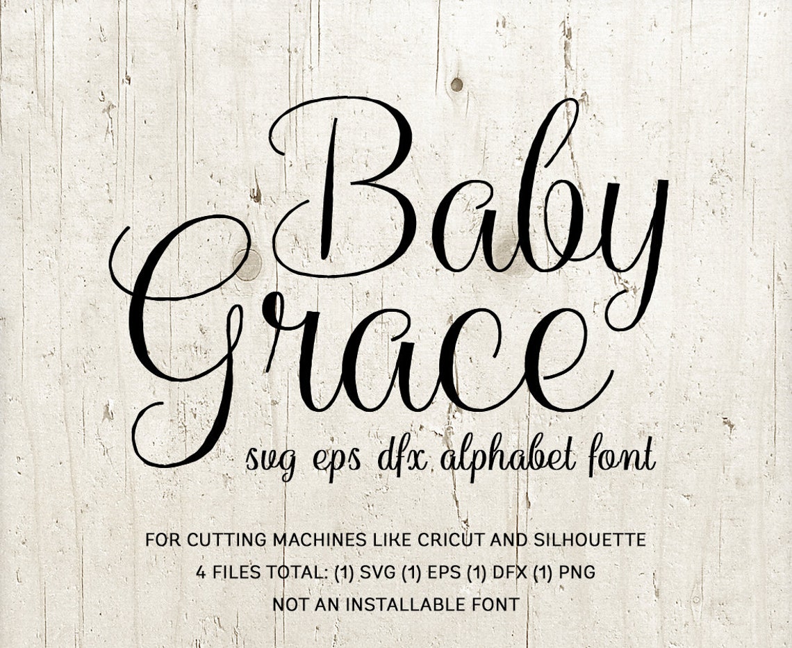 Calligraphy Font SVG: Handwritten Script Alphabet (digital Download) - Etsy