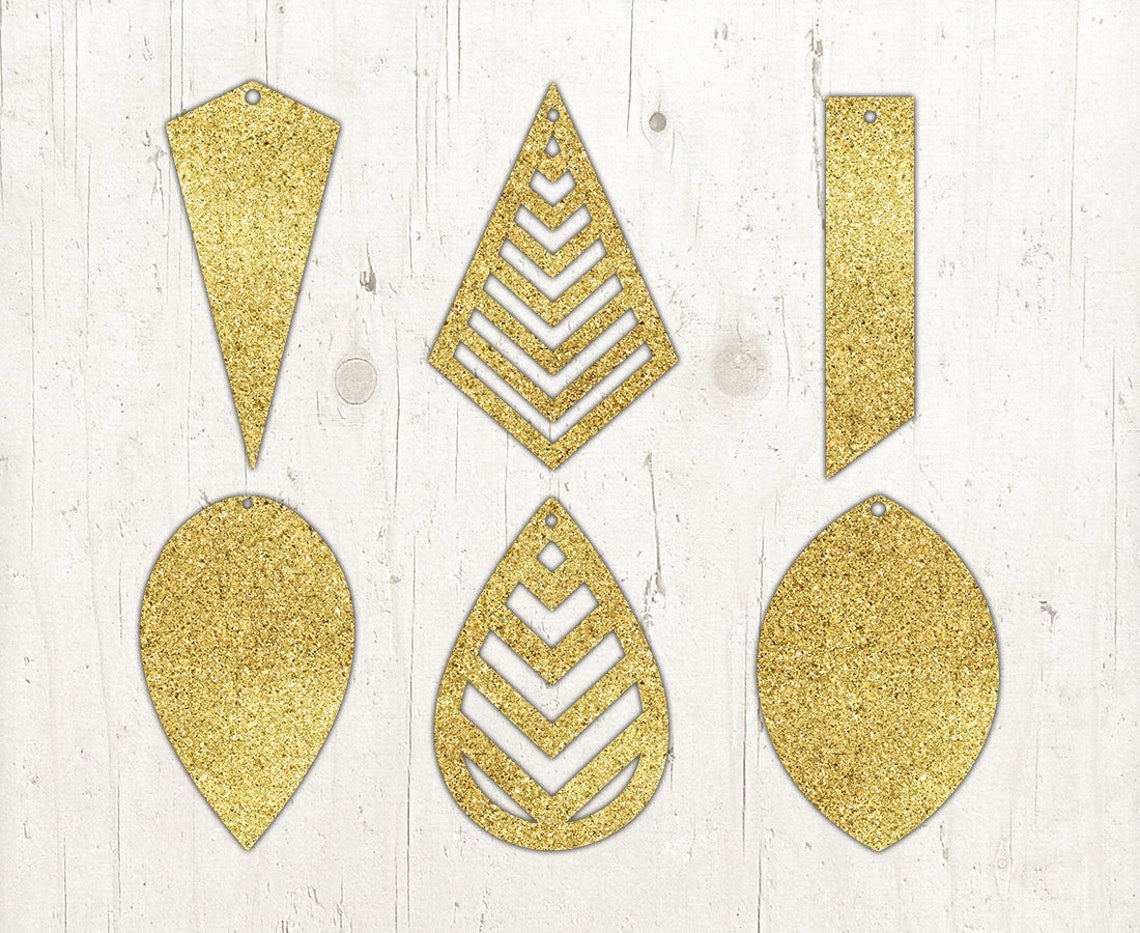 Earring SVG Files Earring Svg Bundle Tear Drop Earring | Etsy