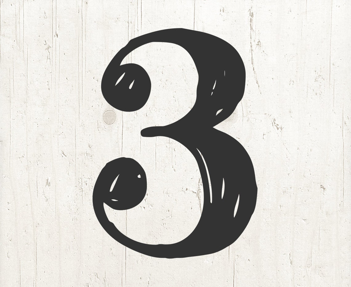 Numbers Svg First Birthday Svg One Svg Two Svg Three Svg - Etsy