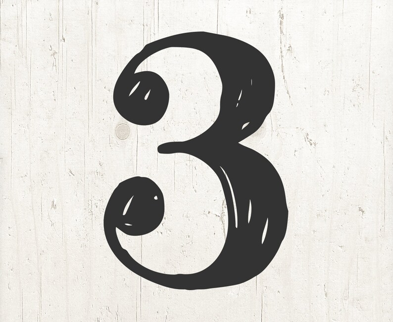 Numbers Svg First Birthday Svg One Svg Two Svg Three Svg - Etsy