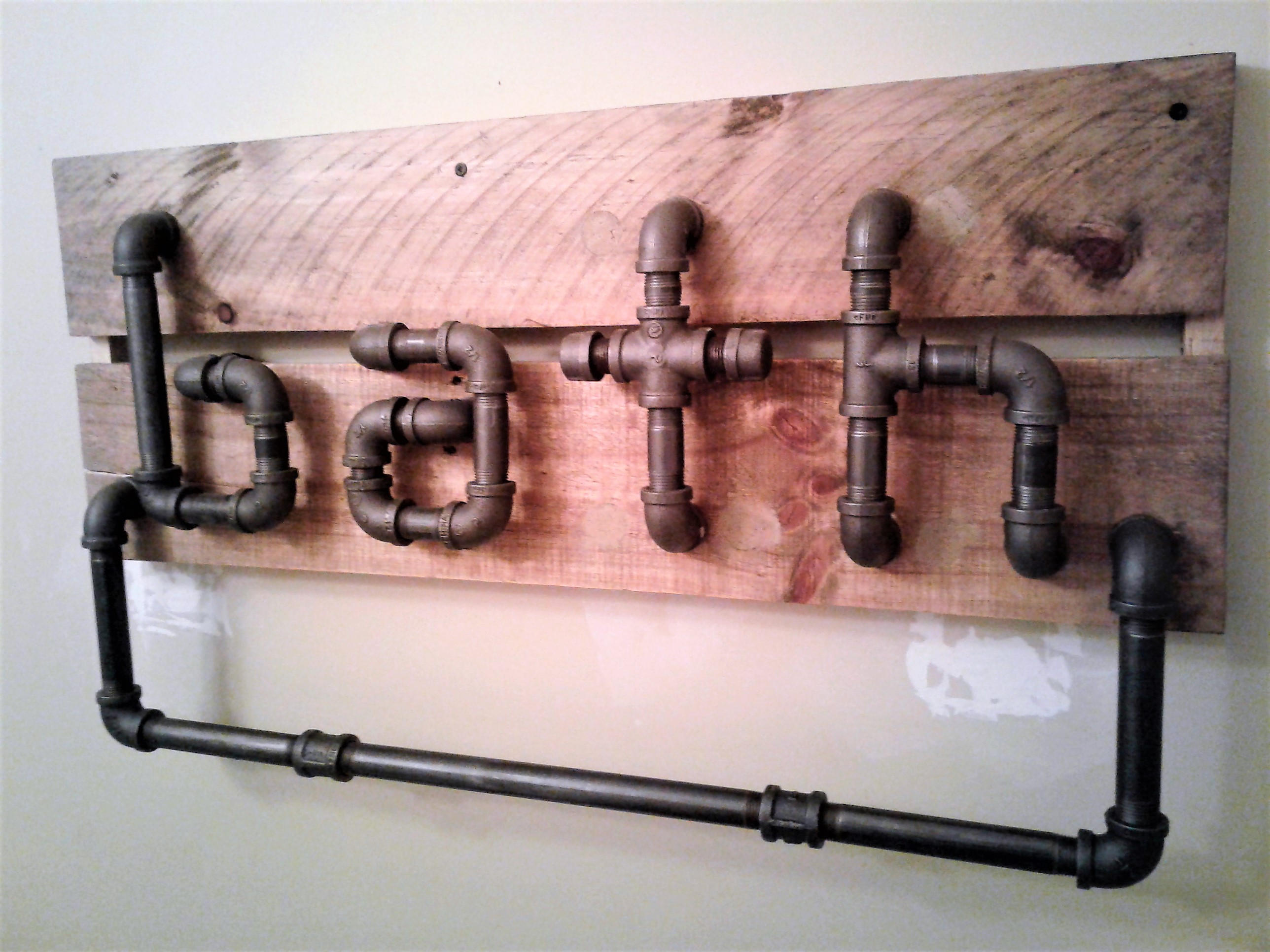 Industrial Bath Steel Pipe Sign - Etsy