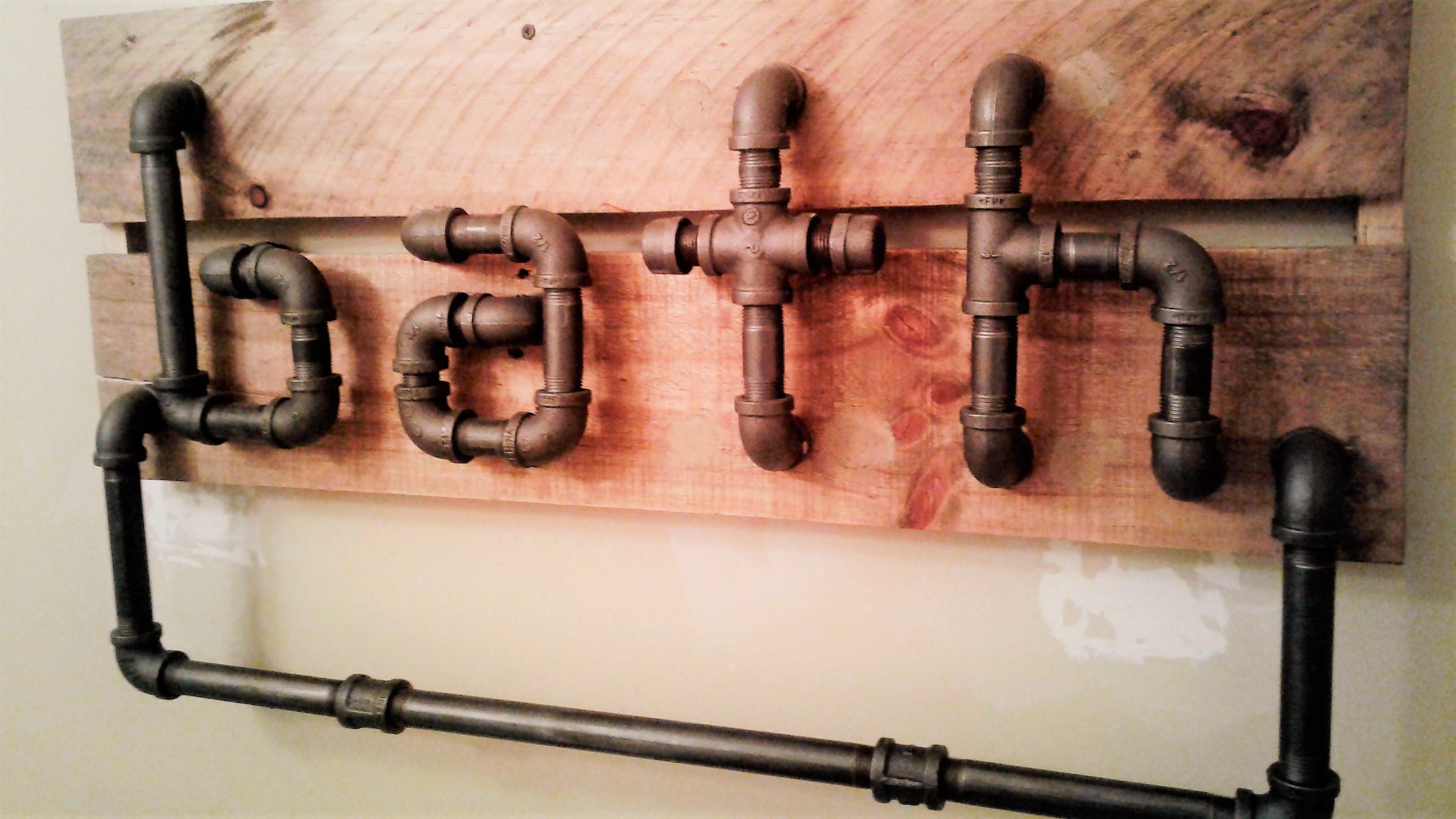 Industrial Bath Steel Pipe Sign - Etsy