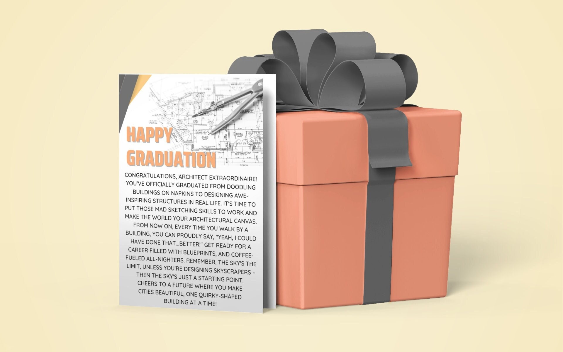 Architect Graduation Card, Congratulations Gift, Congrats Grad Gif ...