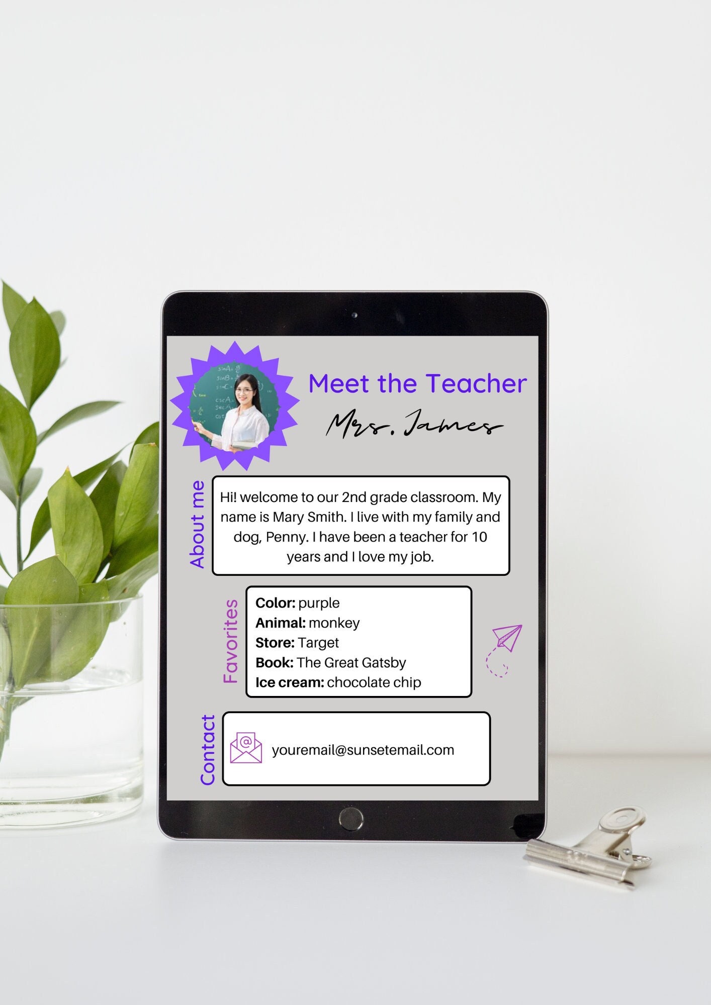 Meet the Teacher Flyer Canva Template Editable and - Etsy