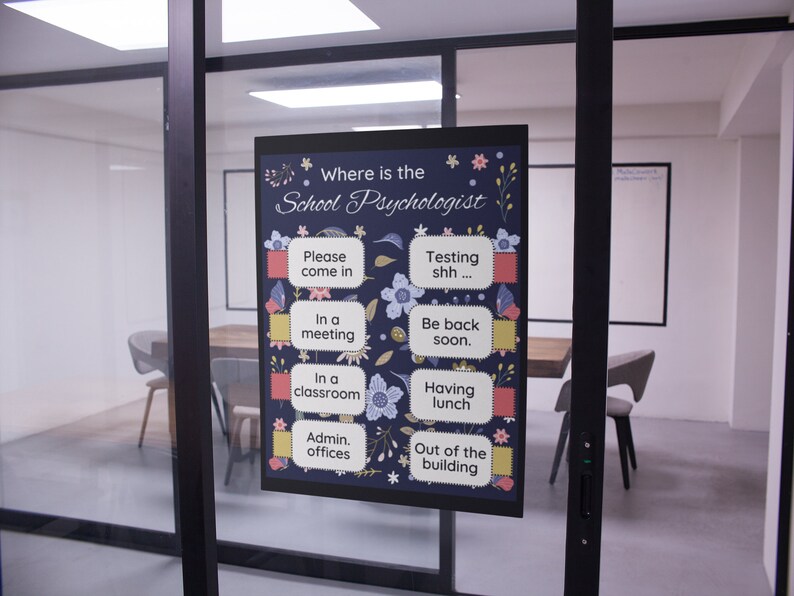 Where is the School Psychologist Door Sign, Back to School, Instant ...