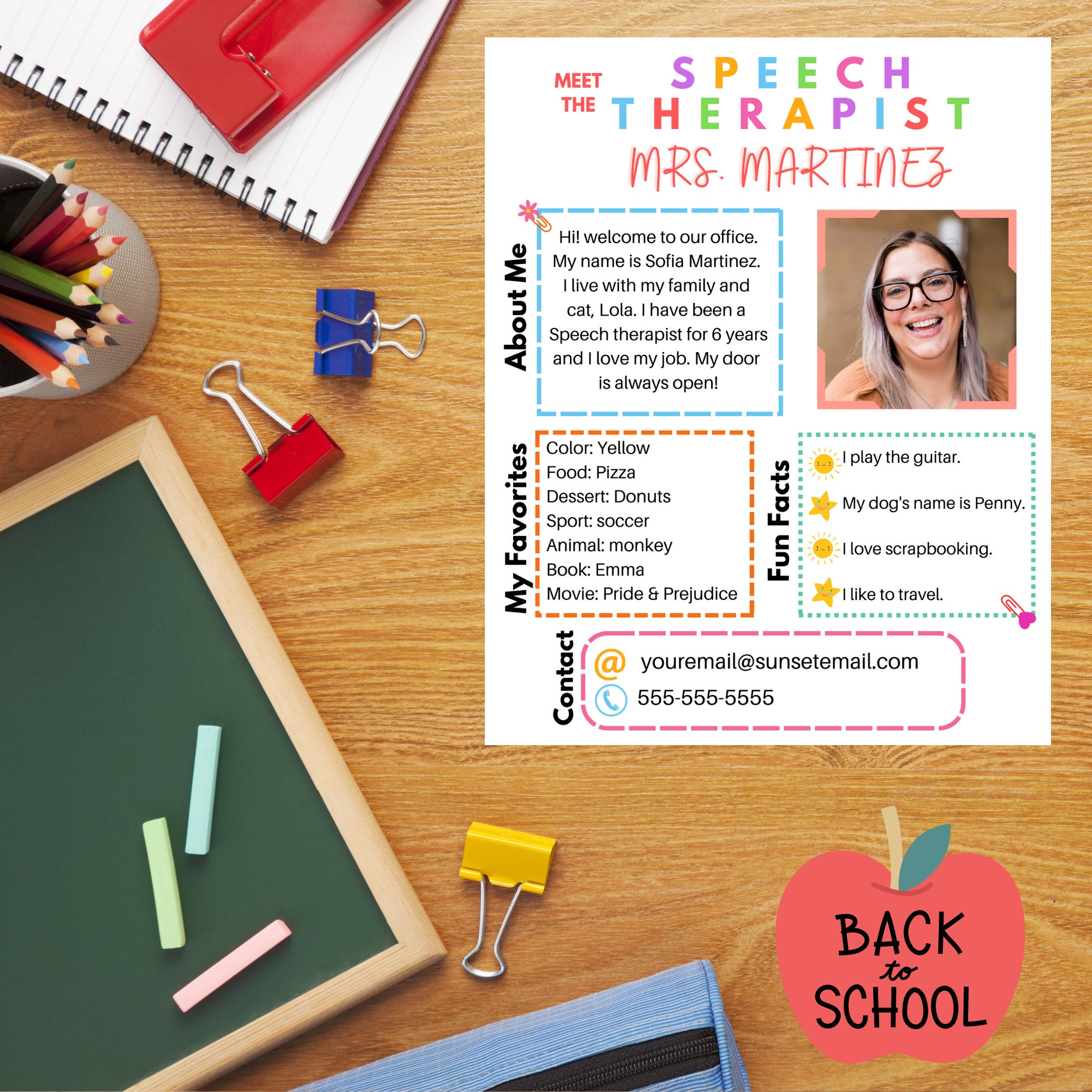 Meet the Speech Therapist Flyer, Canva Template Editable and ...