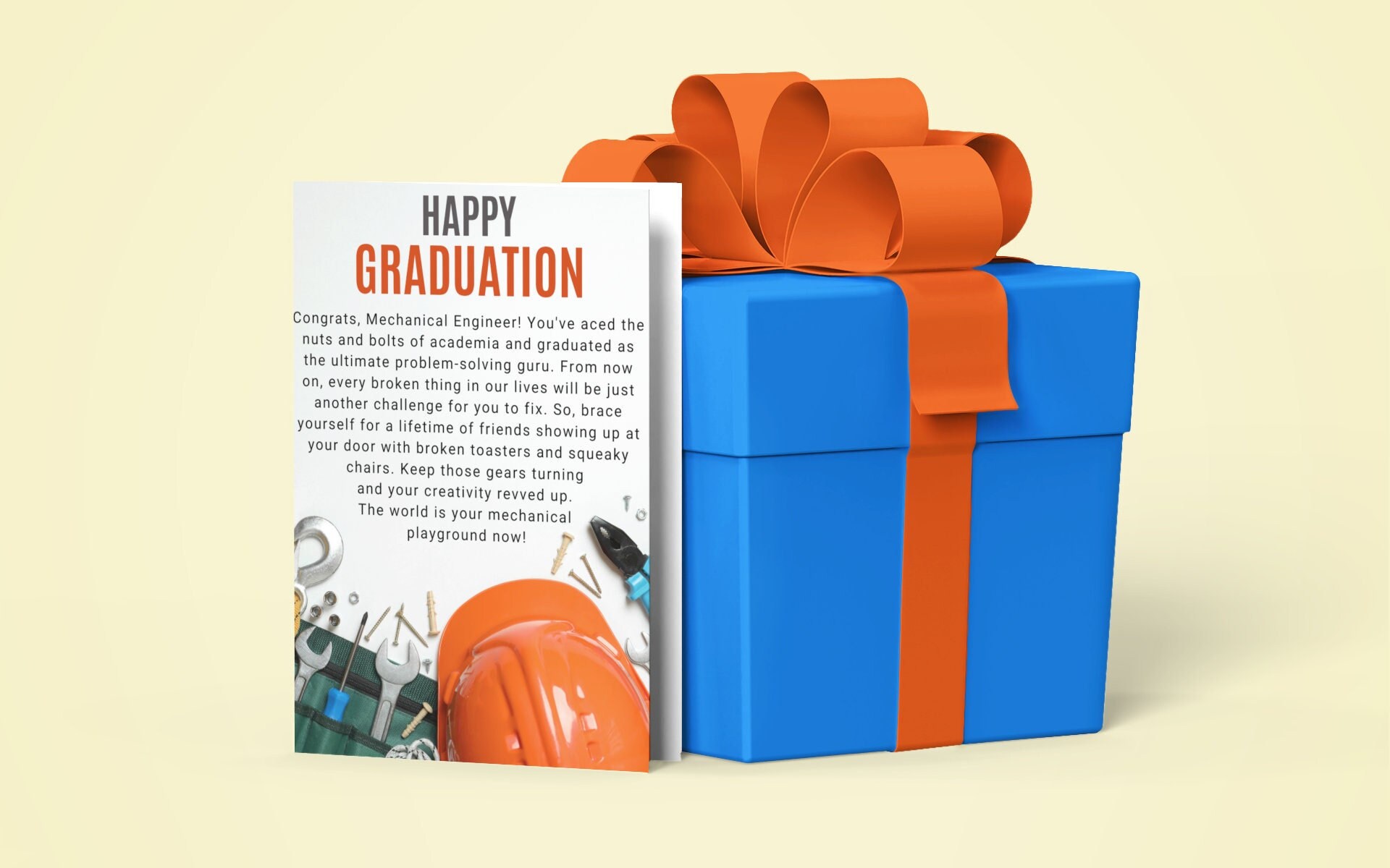 Mechanical Engineer Graduation Card, Funny Graduation Card, Gift for ...