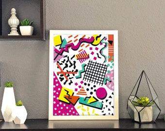 Memphis design | Etsy