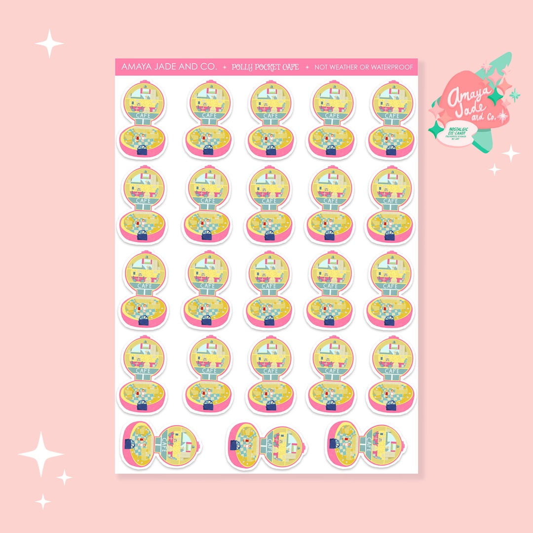 Polly Pocket Stickers, 80s Pop Culture, 80s Kid Stickers, 80's Party ...