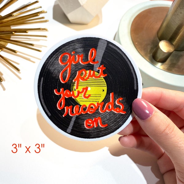 Record Stickers - Etsy