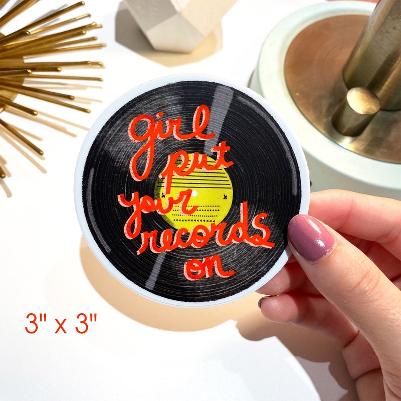 Record Stickers - Etsy