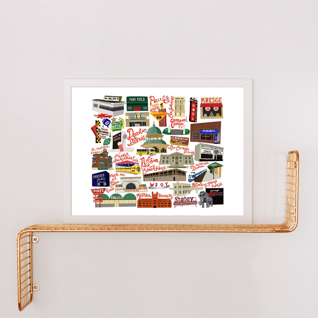 Decatur, Illinois Beginnings Art Print | Pride of the Prairie ...