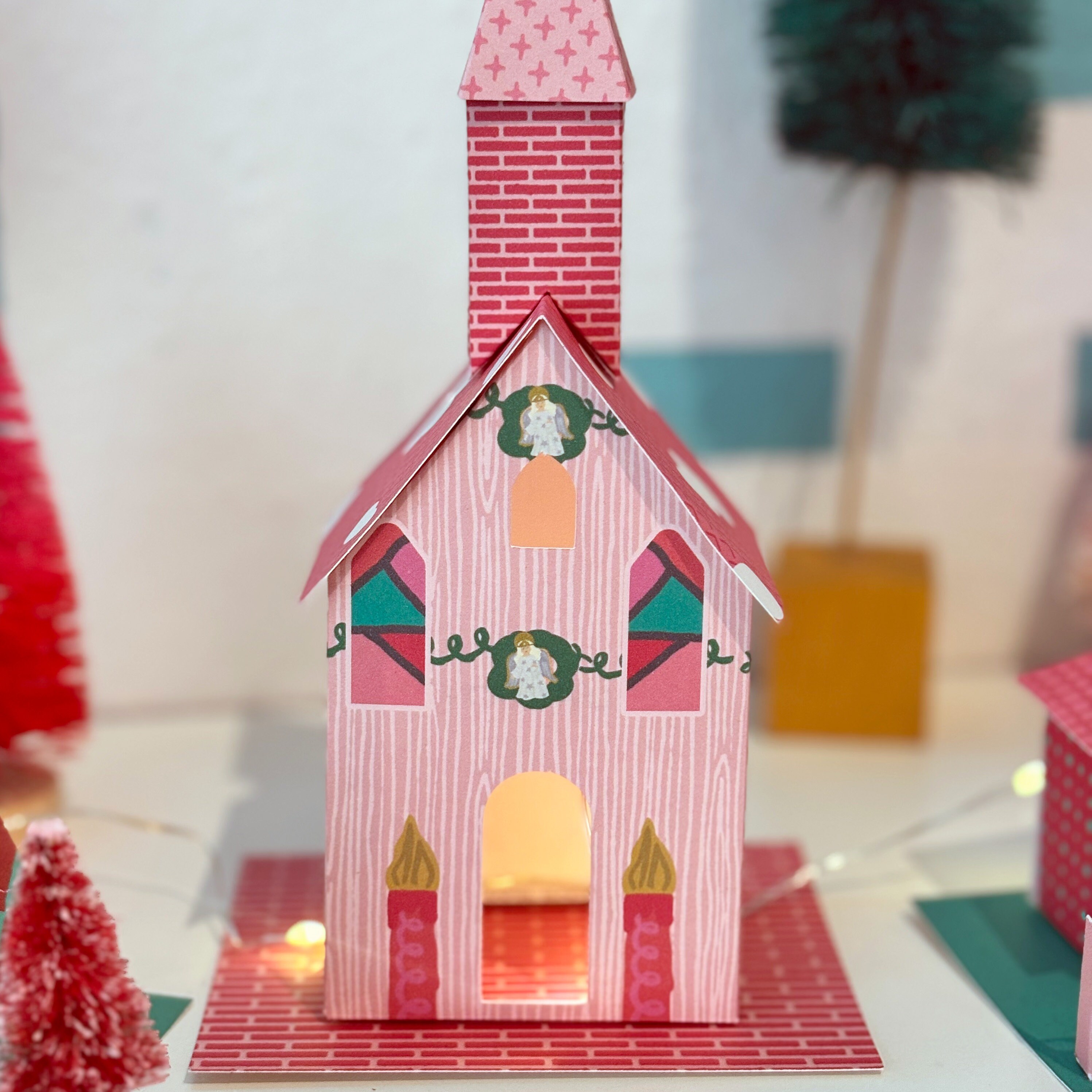 Mid-century Modern Putz Houses Kit: DIY Christmas Village - Etsy