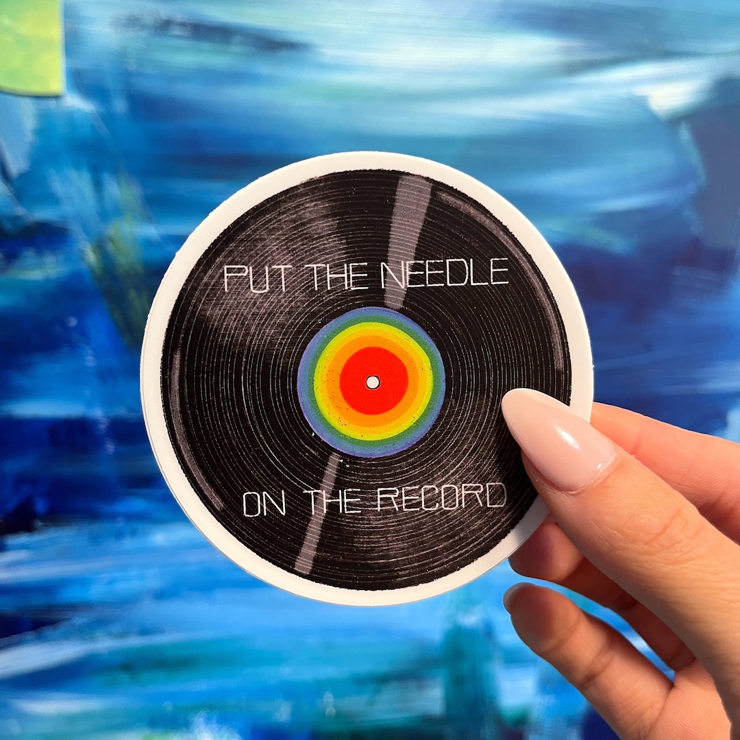 Retro Vinyl Record Sticker: Waterproof Music Lover Gift - Etsy