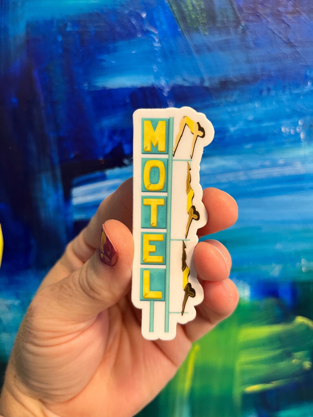 Diving Girls Motel Sign Vinyl Sticker: Waterproof Decal - Etsy