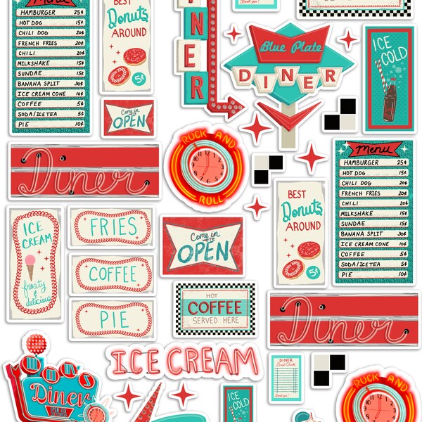 Diner Art - Etsy