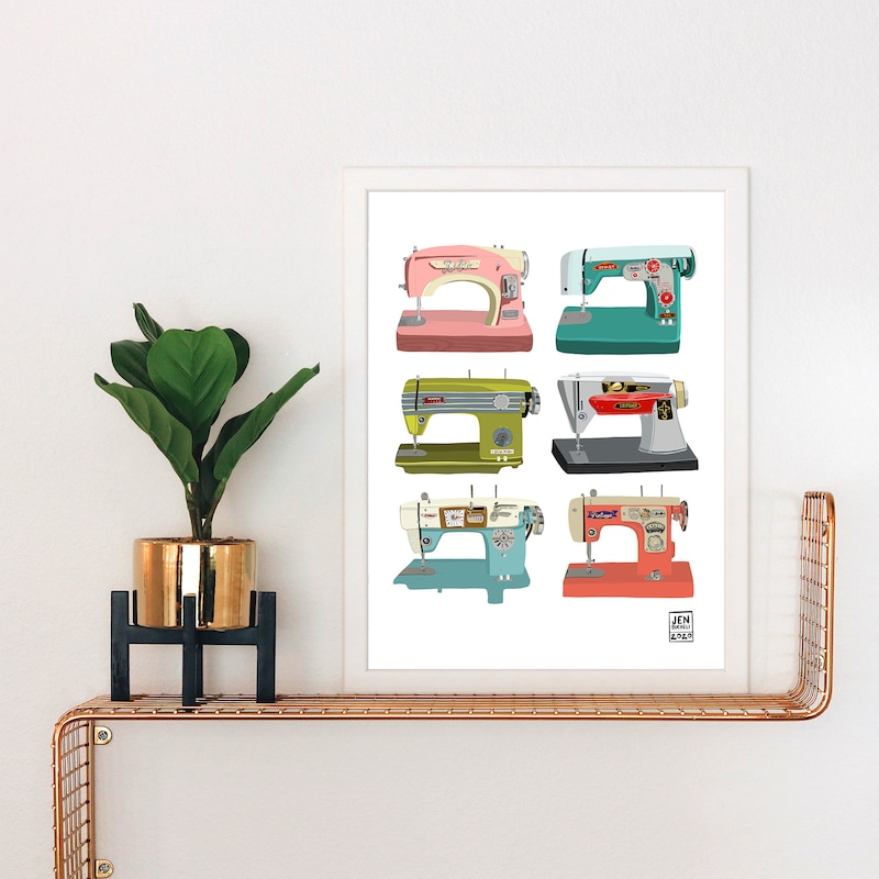 Sewing Machine Art - Etsy